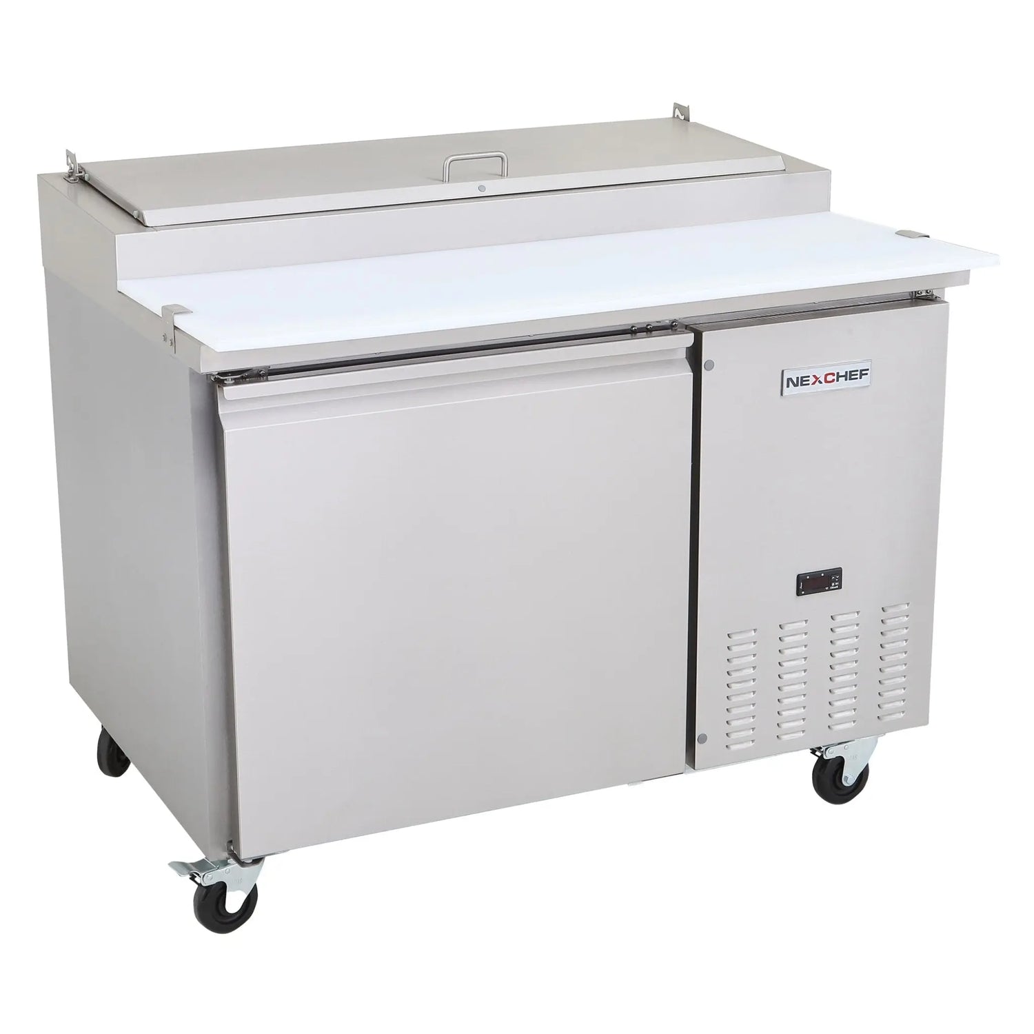 NexChef PR47 Commercial 47" Pizza Prep Refrigerator, 2 Door Refrigerat – Nexchef